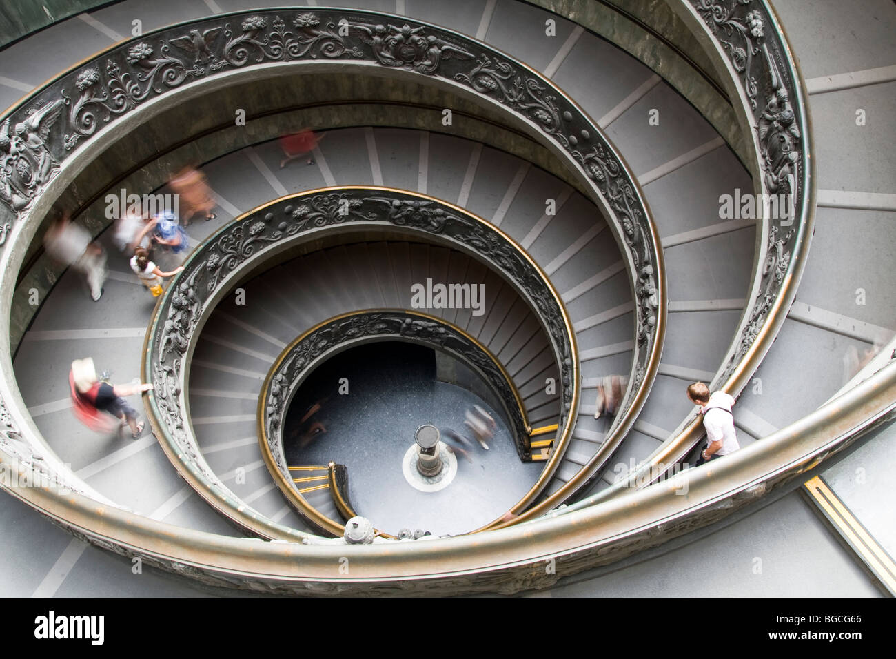 Spiral staircase in Vatican Museum , Rome , Italy Stock Photo - Alamy