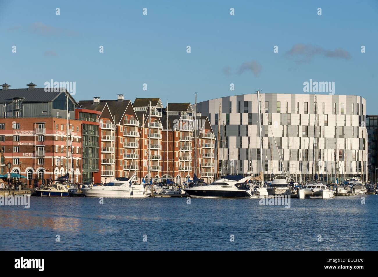 Buildings on Neptune Quay including the Salt House Harbour hotel and ...