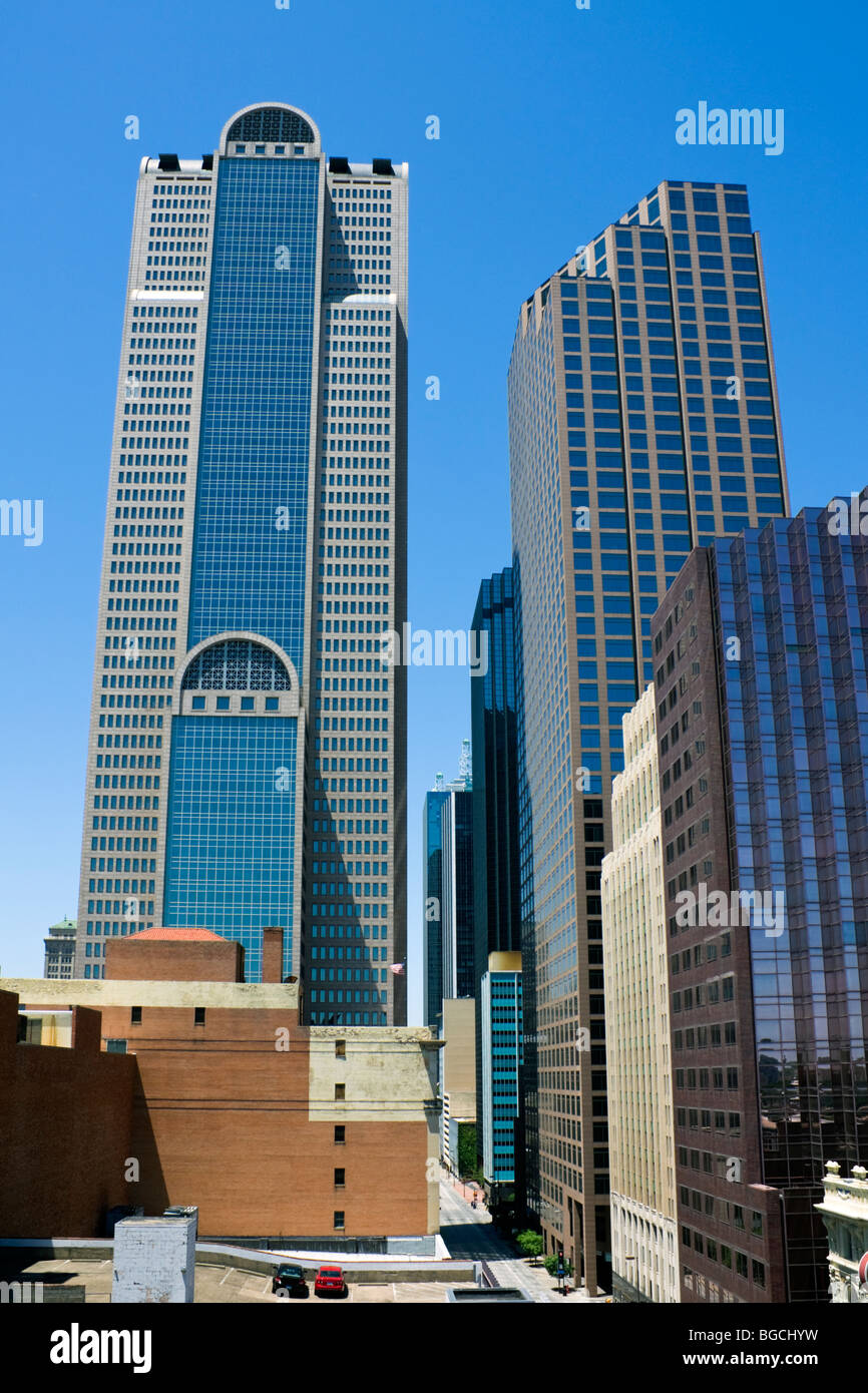 Skyscrapers in downtown of Dallas Stock Photo - Alamy