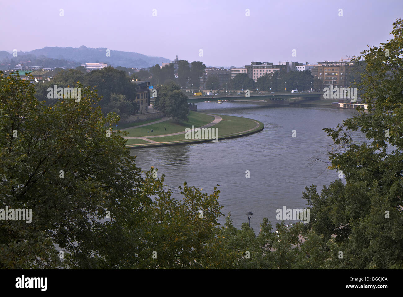 View of the Wisla River from Wawel Castle Stock Photo - Alamy