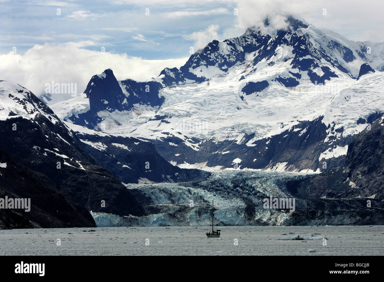 glacier ice, Johns Hopkins Glacier, Glacier Bay National Park, Alaska ...