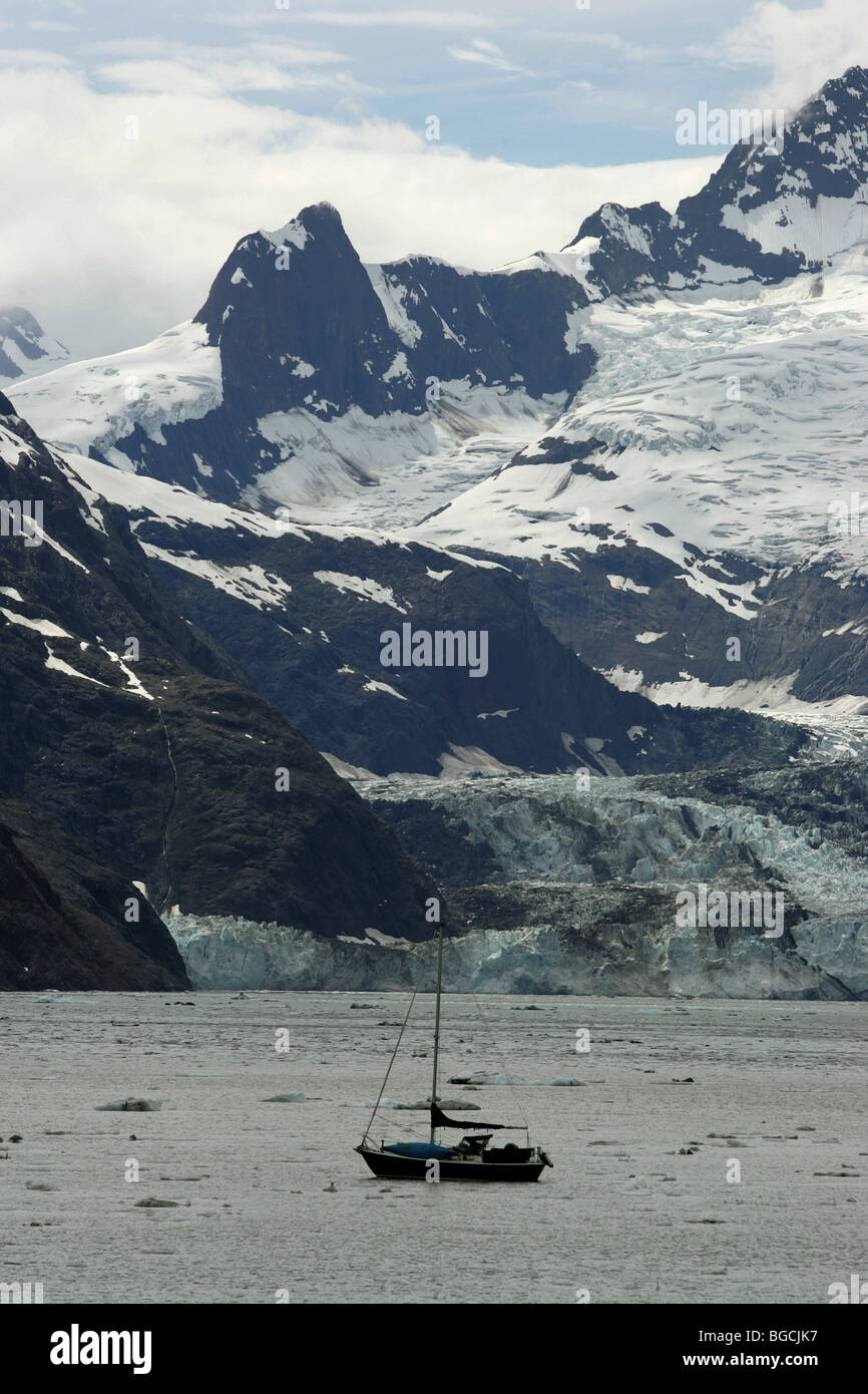 Johns Hopkins Glacier, Glacier Bay National Park, Alaska, USA Stock ...