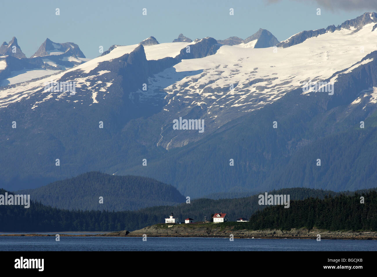 Point Retreat Lighthouse, lighthouse of Admiralty Island, Lynn Channel ...
