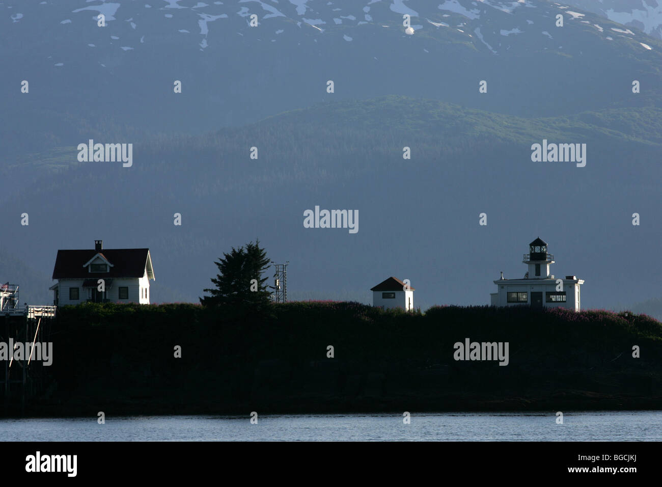 Point Retreat Lighthouse, lighthouse of Admiralty Island, Lynn Channel ...