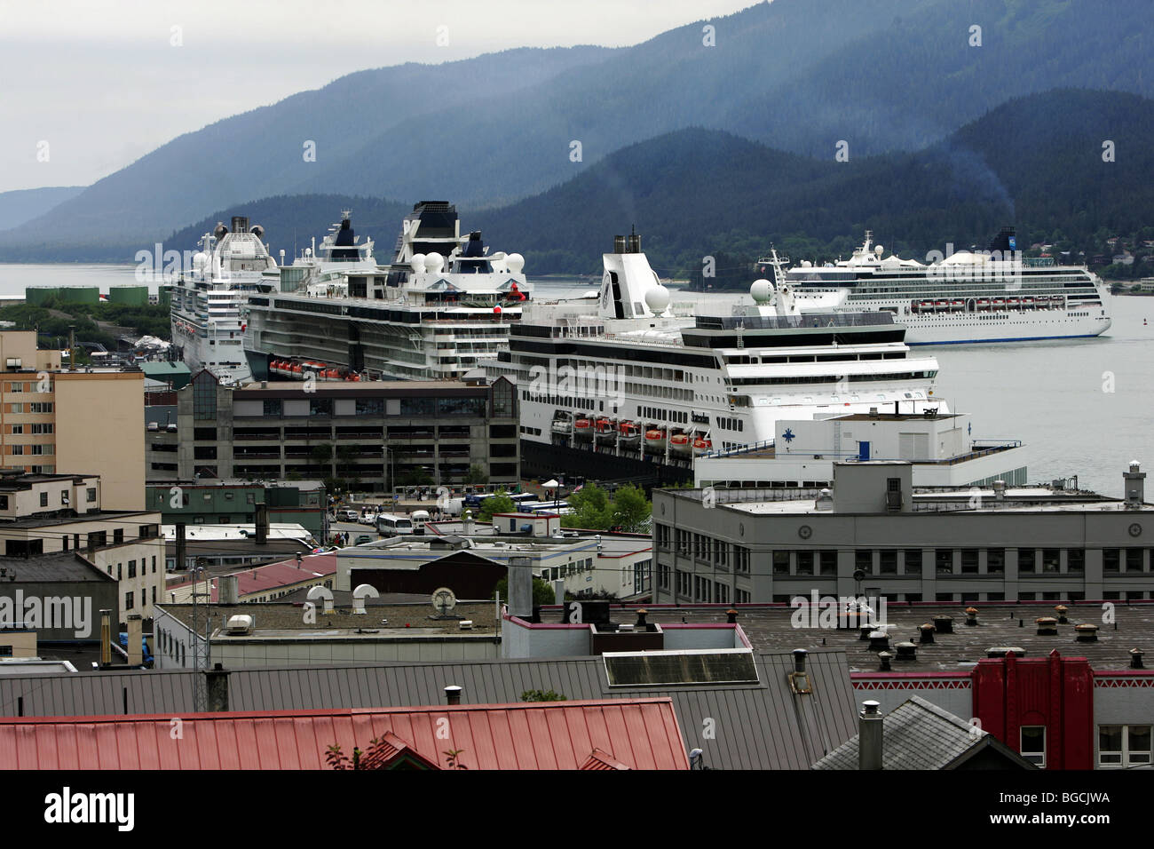 harbor of Juneau, Alaska, USA Stock Photo - Alamy