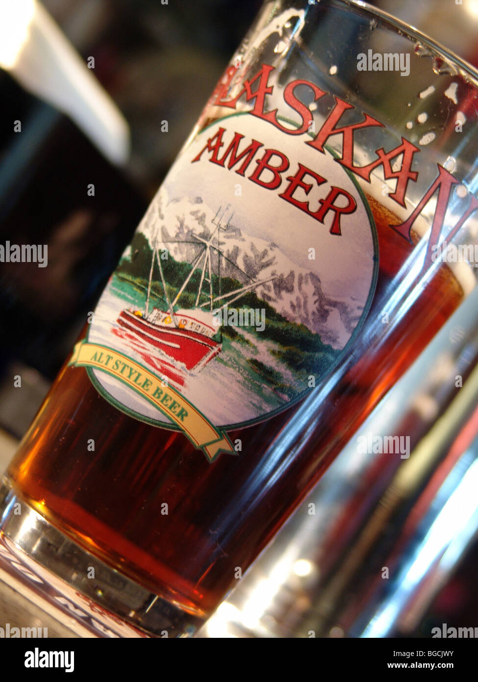 Pub, Alaskan Amber Beer, Juneau, Alaska, USA Stock Photo - Alamy
