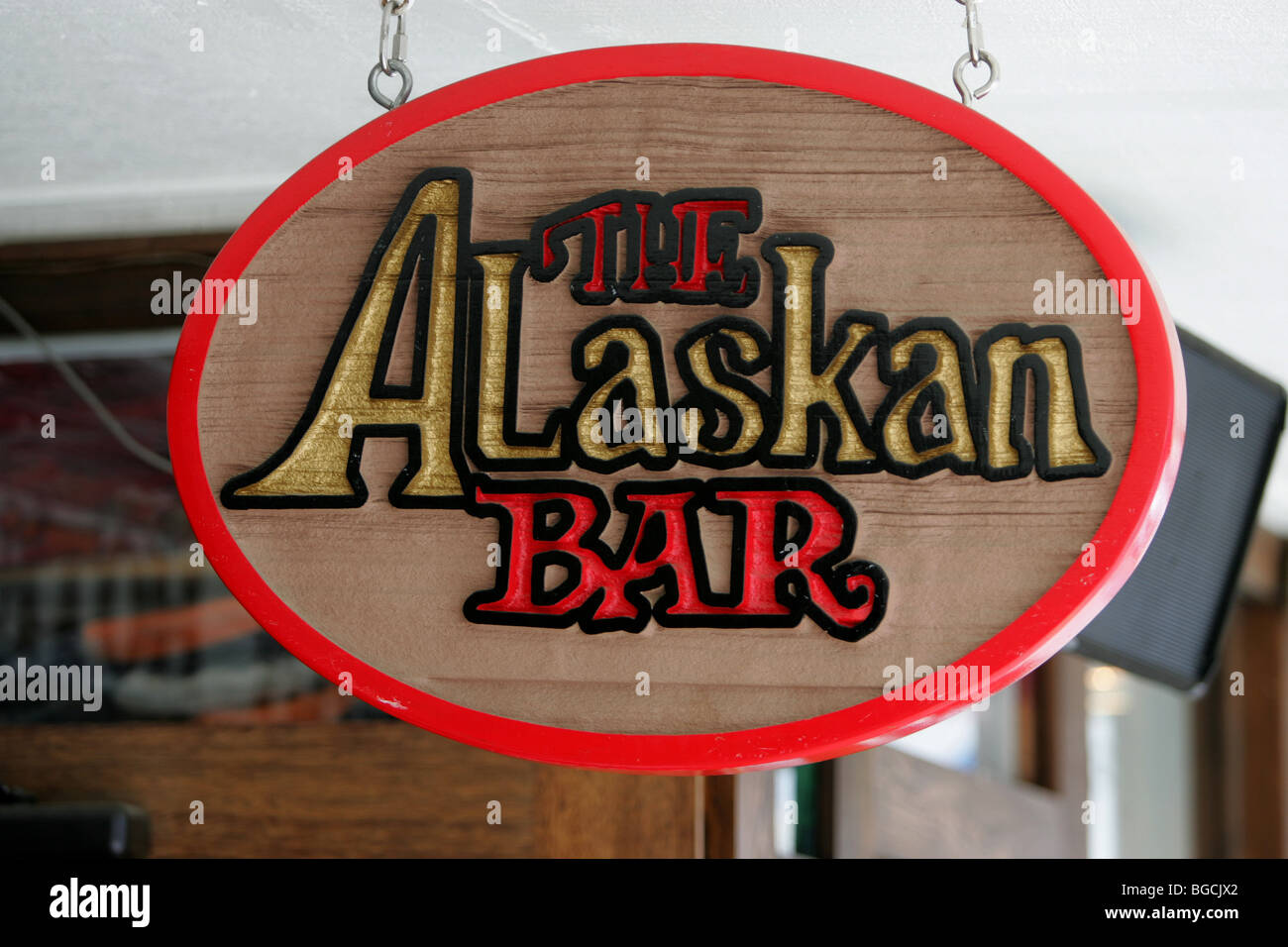 Pub, Alaskan Bar, Juneau, Alaska, USA Stock Photo - Alamy