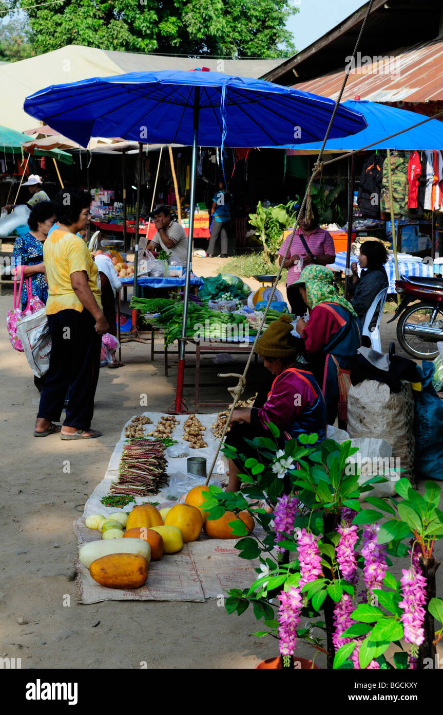 Thailand; Pai; The Monday Market Stock Photo - Alamy