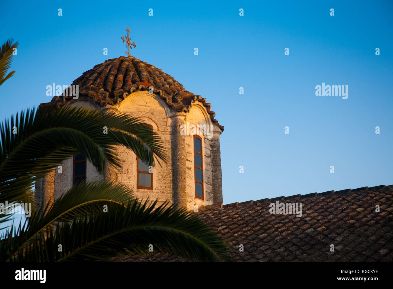 The Dome of Santo Dimitrios church in Afitos, Greece BZH. The largest ...