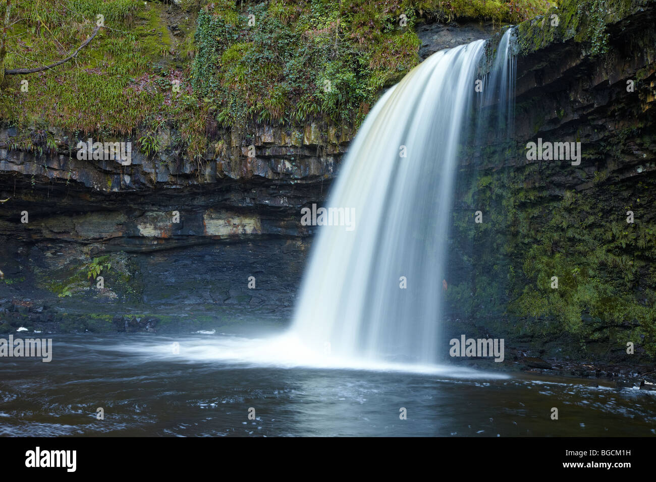 Sgwd Gwladys (Lady Falls) Pontneddfechan, Neath Valley, Wales, UK Stock ...