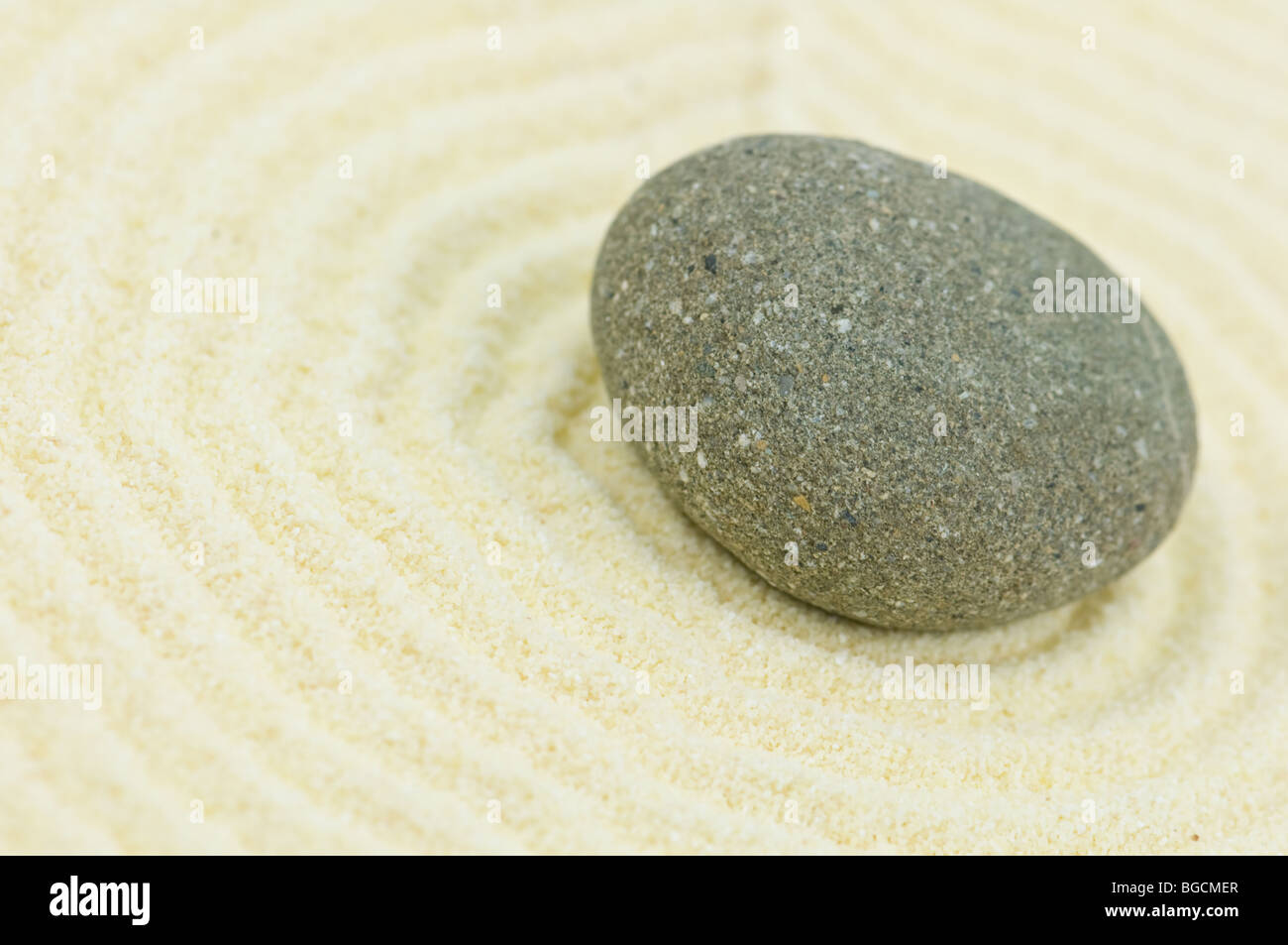 japanese stone garden detail Stock Photo - Alamy