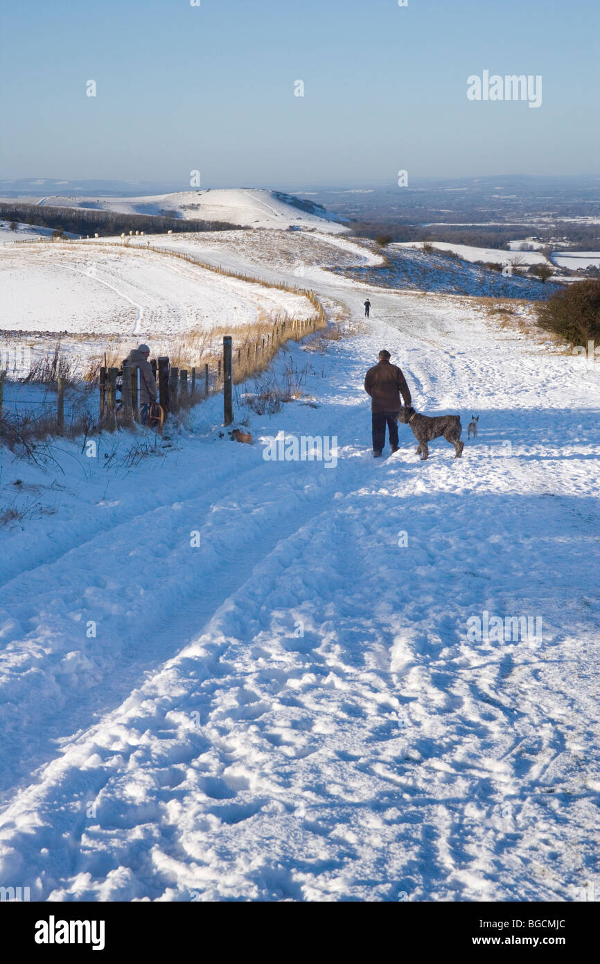 Ditchling beacon south downs winter hi-res stock photography and images ...