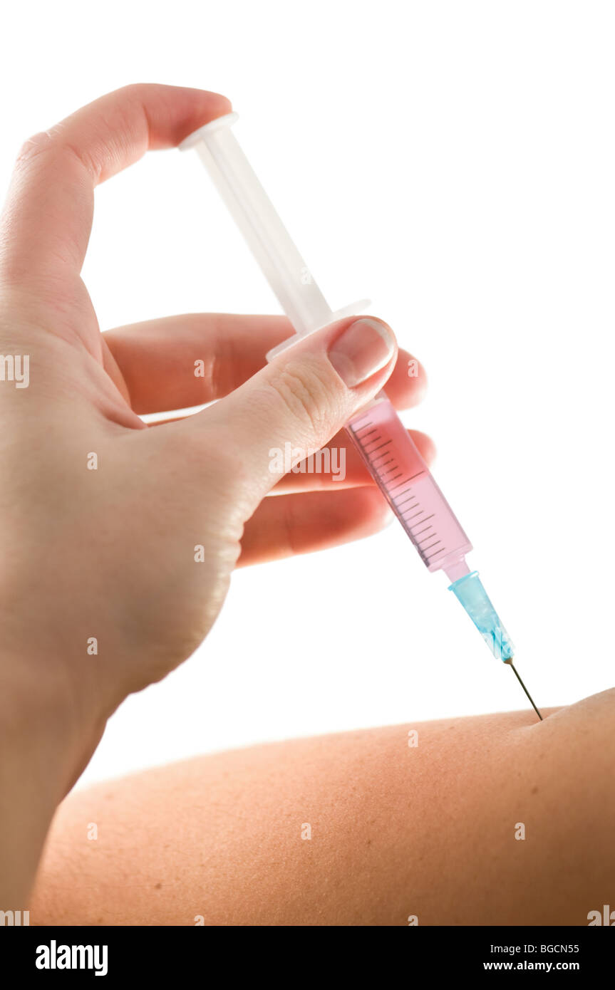 Injection hand hi-res stock photography and images - Alamy