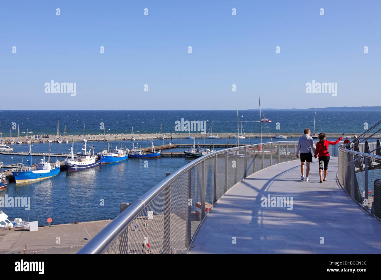 Bridge footbridge sassnitz ruegen hi-res stock photography and images ...