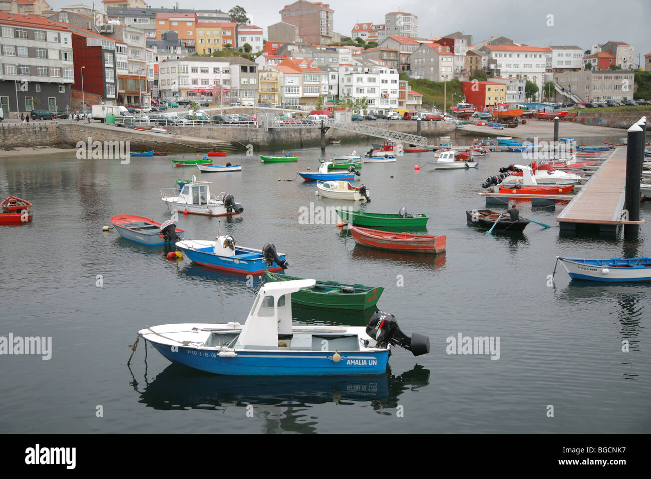 Finisterre pier, Galicia region, Spain Stock Photo - Alamy