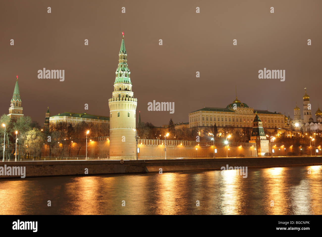 Night view of Moscow Kremlin Stock Photo - Alamy