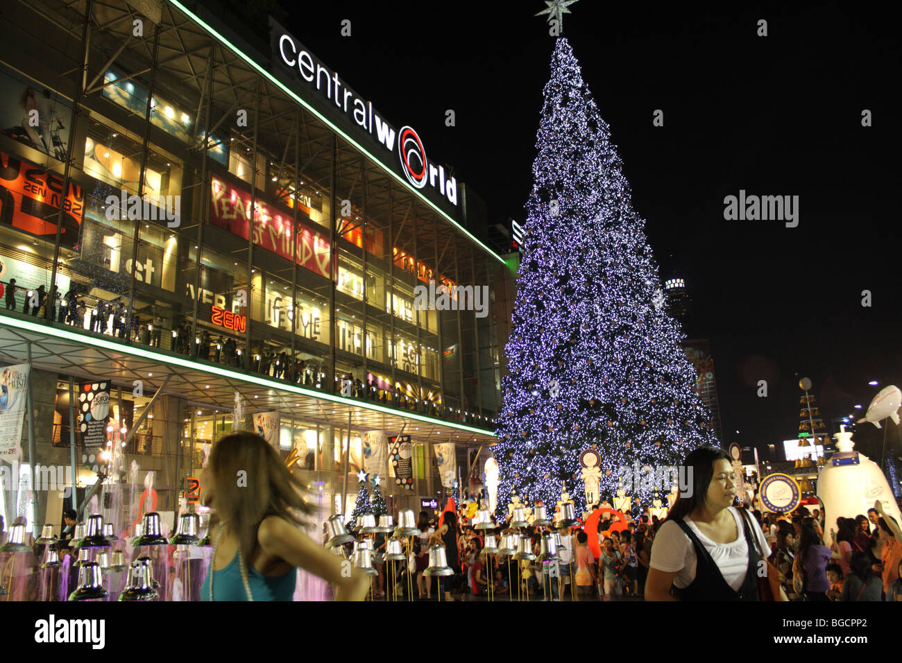 New year celebration at Central World , Bangkok , Thailand Stock Photo ...