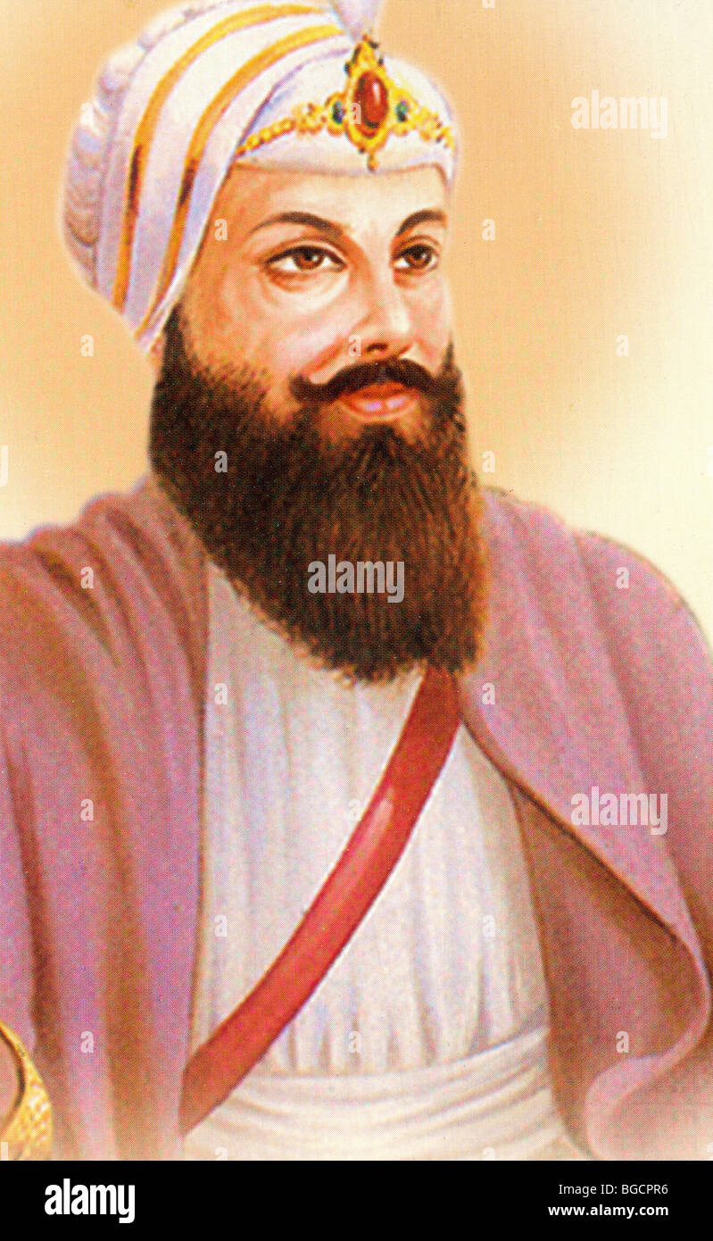 Sikh Gurus Series Stock Photo - Alamy