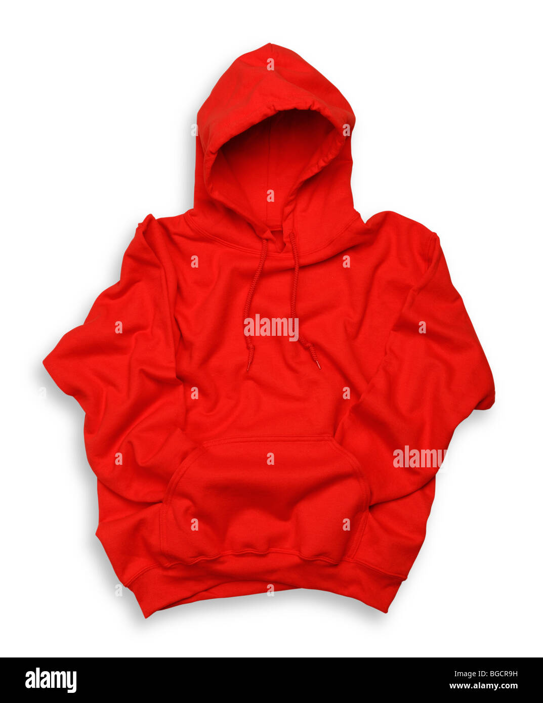 Red hooded top Stock Photo - Alamy