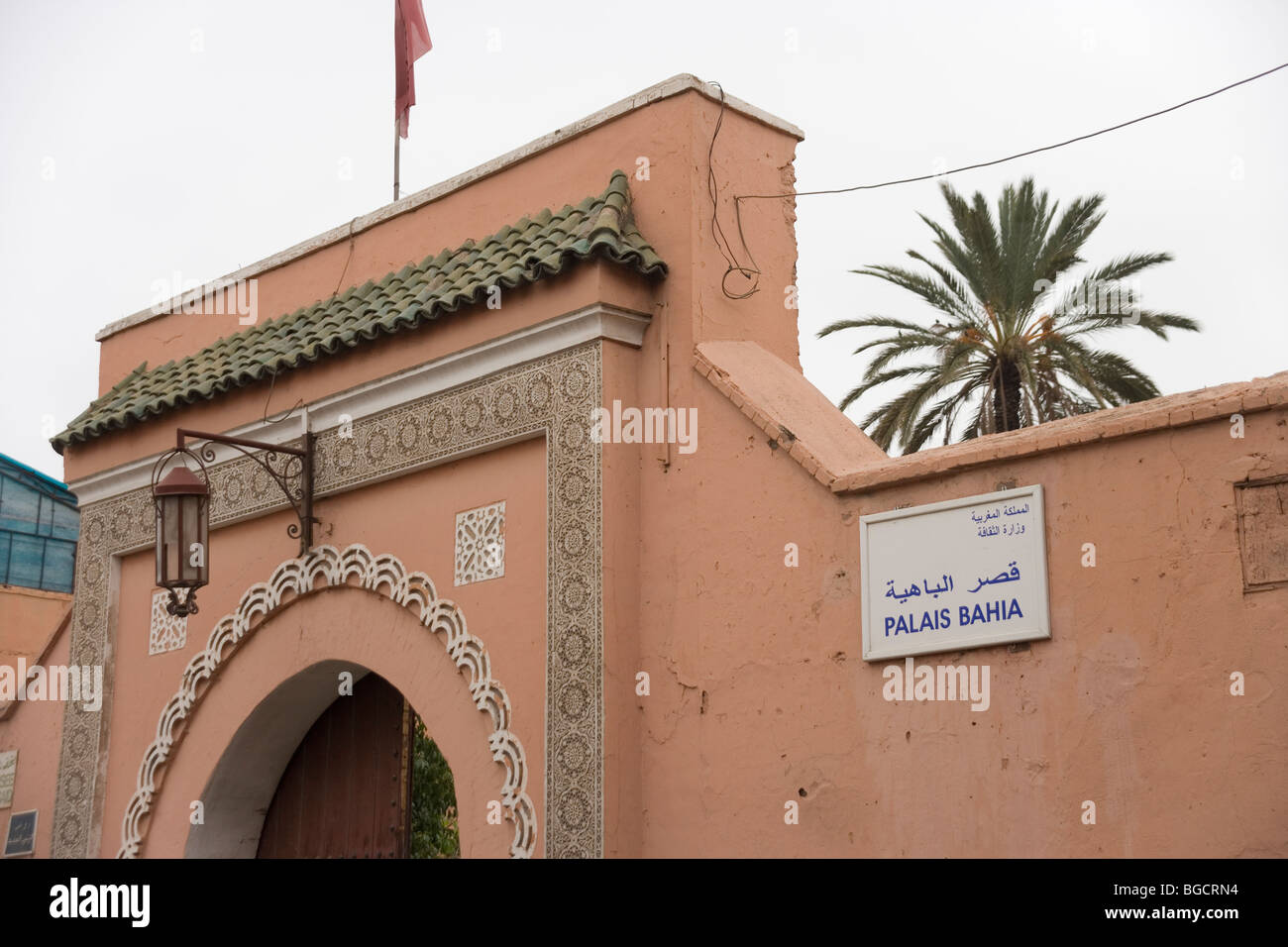 The Bahia Palace entrance in Marrakech, Morocco Stock Photo - Alamy