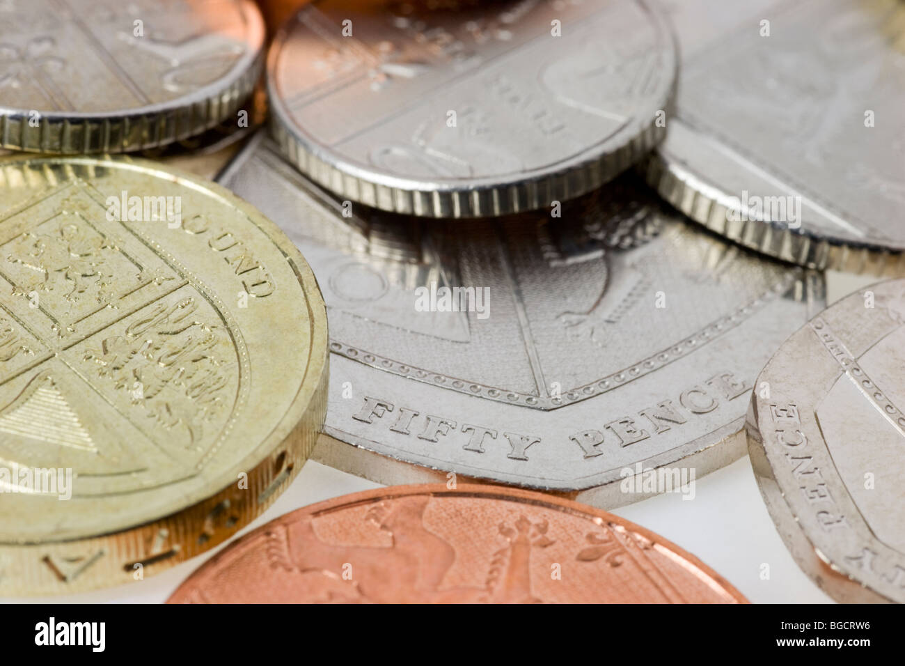 New British coins Stock Photo - Alamy