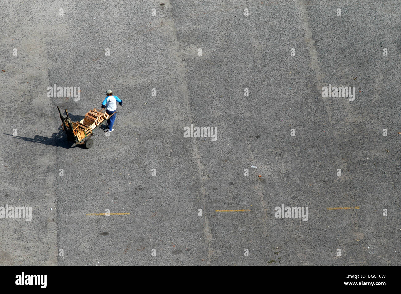 A lonely worker Stock Photo - Alamy