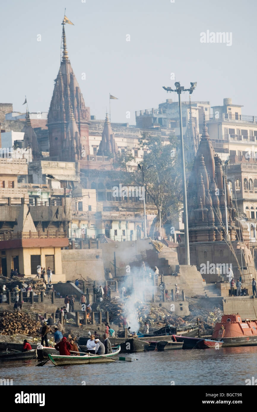 Manikarnika Ghat, often dubbed as the Burning Ghat, has 24/7 creamation ...