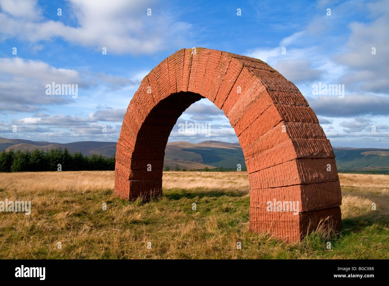 Striding Arches Public Art Project, Cairnhead, Nithsdale (NW of ...