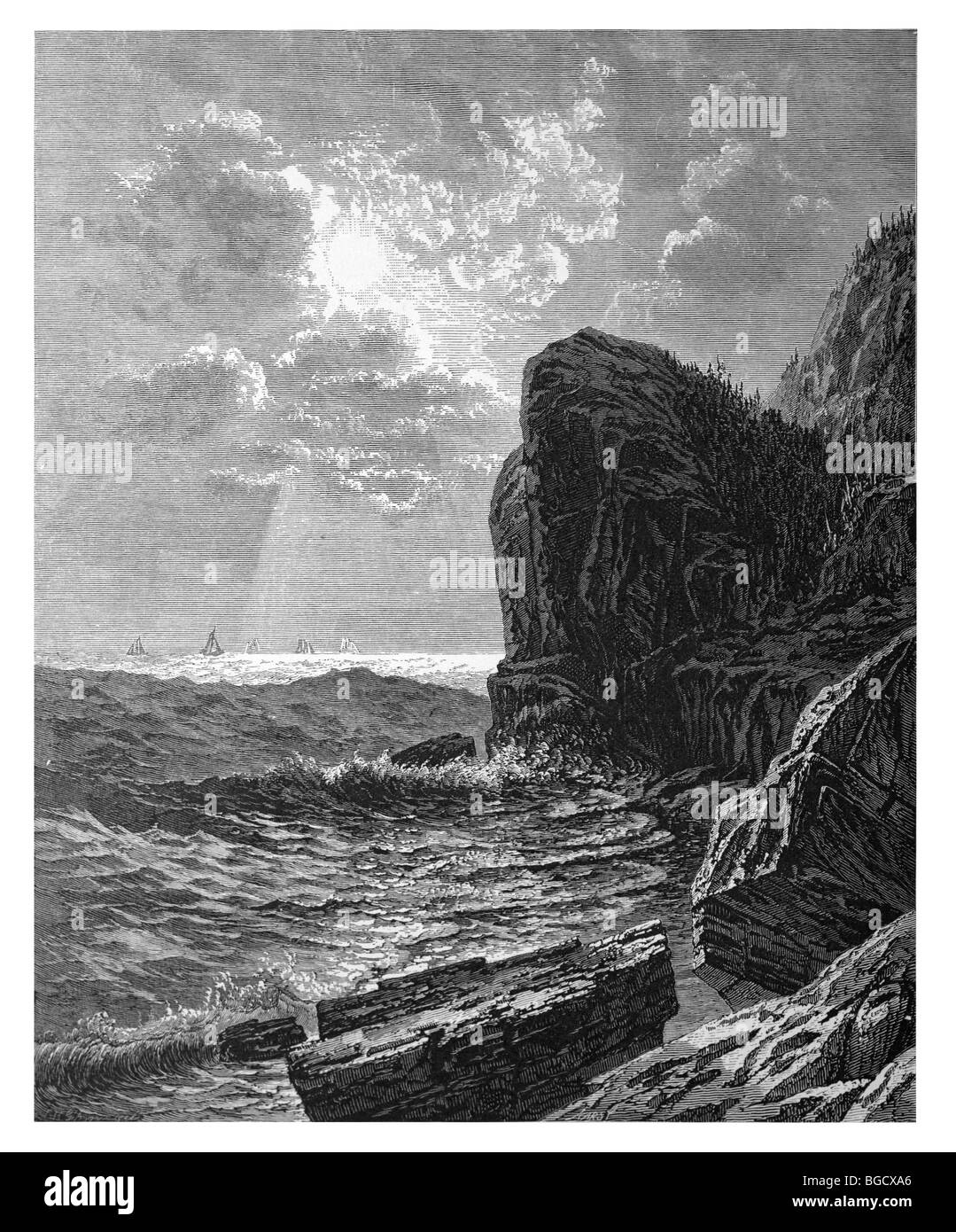 Cliffs of ironbound island hi-res stock photography and images - Alamy