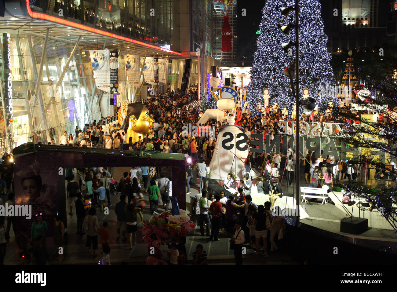 New year celebration at Central World , Bangkok , Thailand Stock Photo ...
