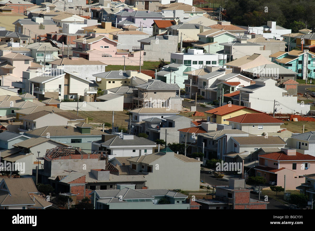 Brazilian houses. Brazil, 18/09/2008 Stock Photo - Alamy