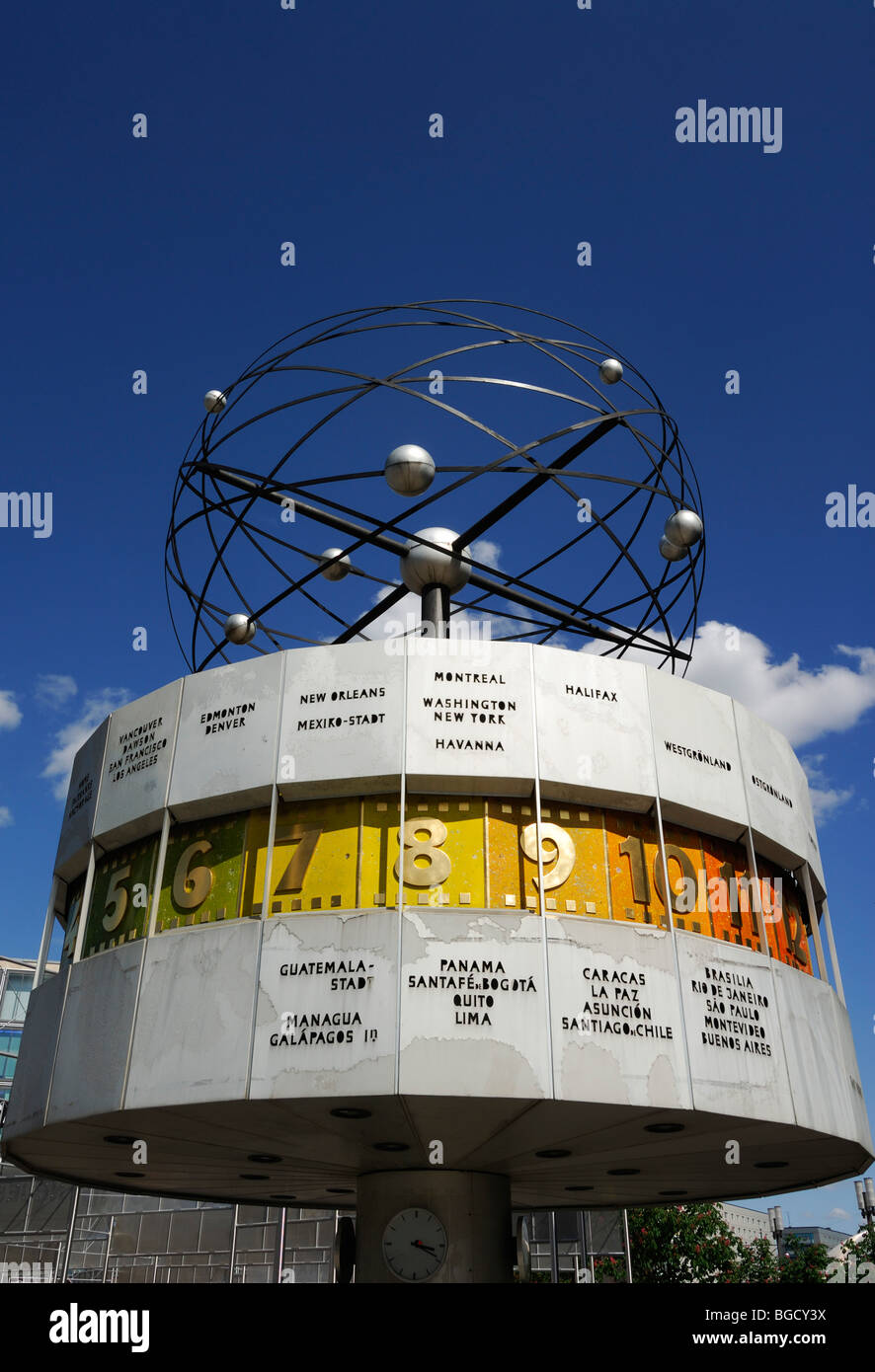 World Time Clock Alexanderplatz Berlin Stock Photo - Alamy