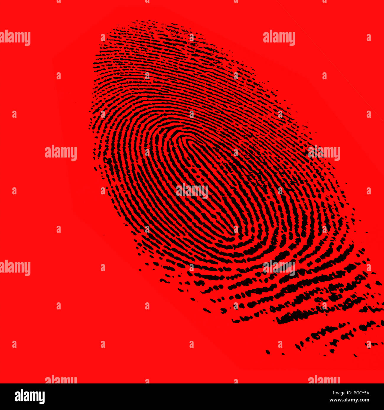 closeup of fingerprint red background Stock Photo - Alamy