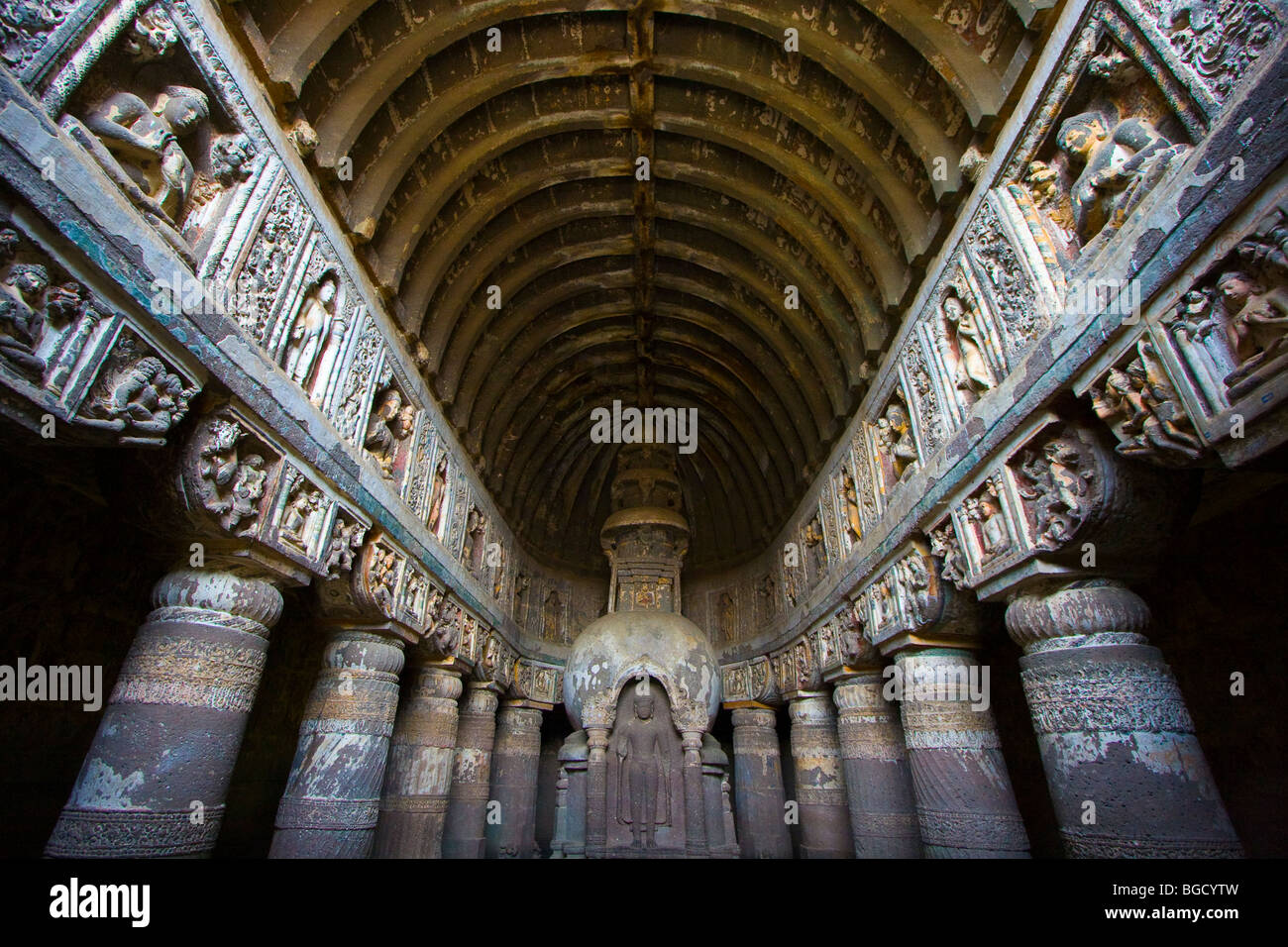 Ajanta interior hi-res stock photography and images - Alamy