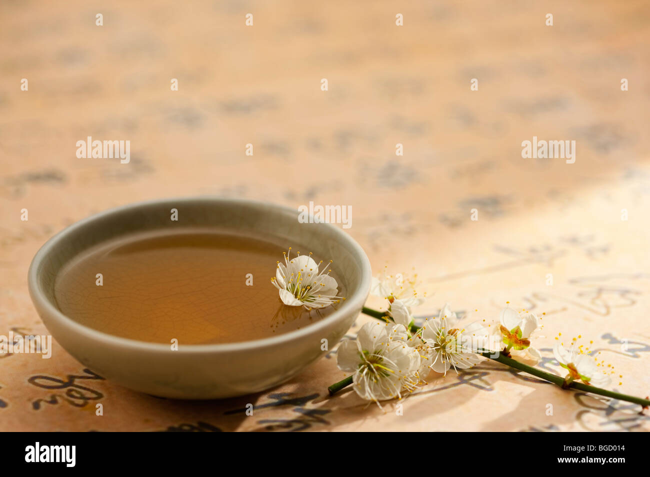 Chinese calligraphy flower hi-res stock photography and images - Alamy