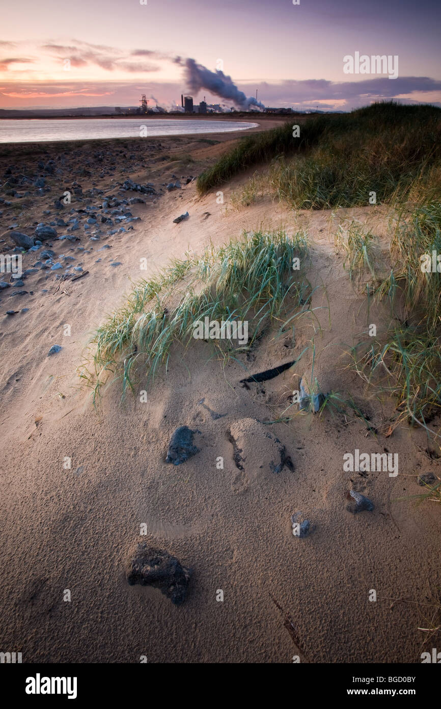 Early Morning at the South Gare Sand Dunes & Steel Works, Redcar ...