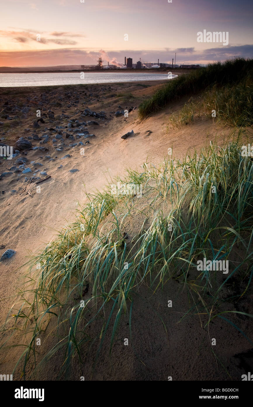 Early Morning at the South Gare Sand Dunes & Steel Works, Redcar ...