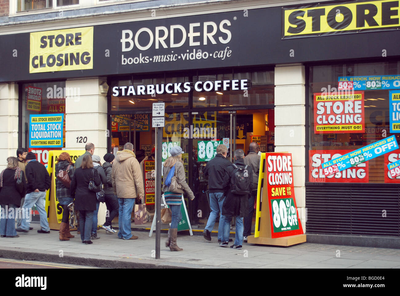 Store Closing Borders Bookstore London Stock Photo - Alamy