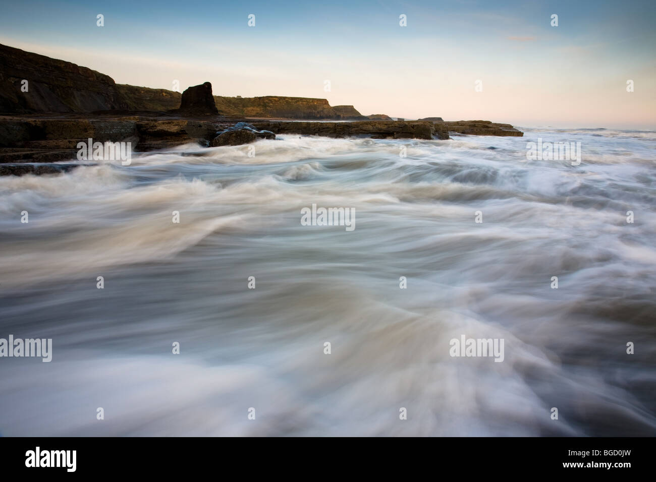 Early Morning with Black Nab at Saltwick Bay, Whitby, North Yorkshire ...