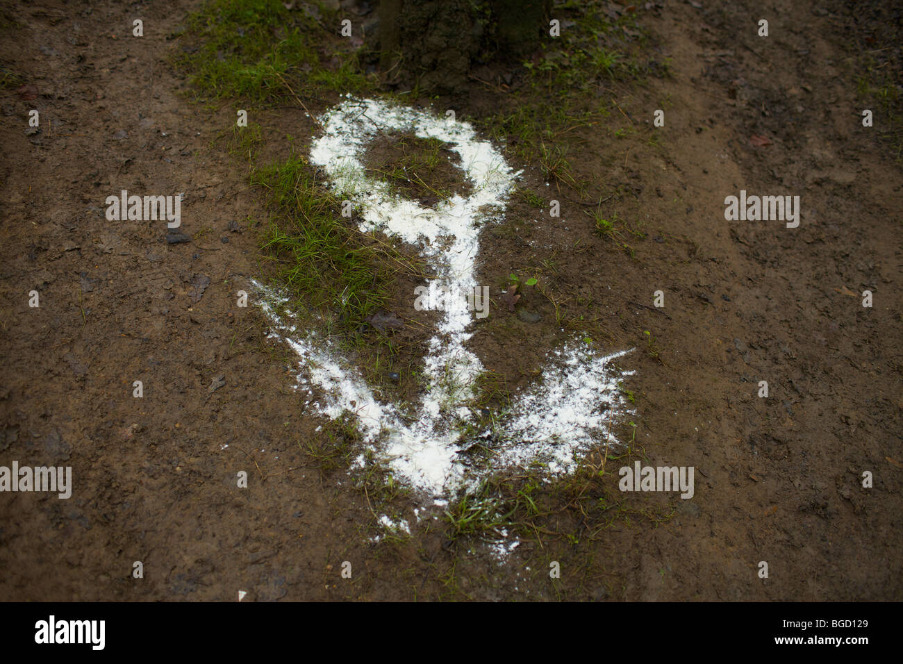 White powder arrow hi-res stock photography and images - Alamy