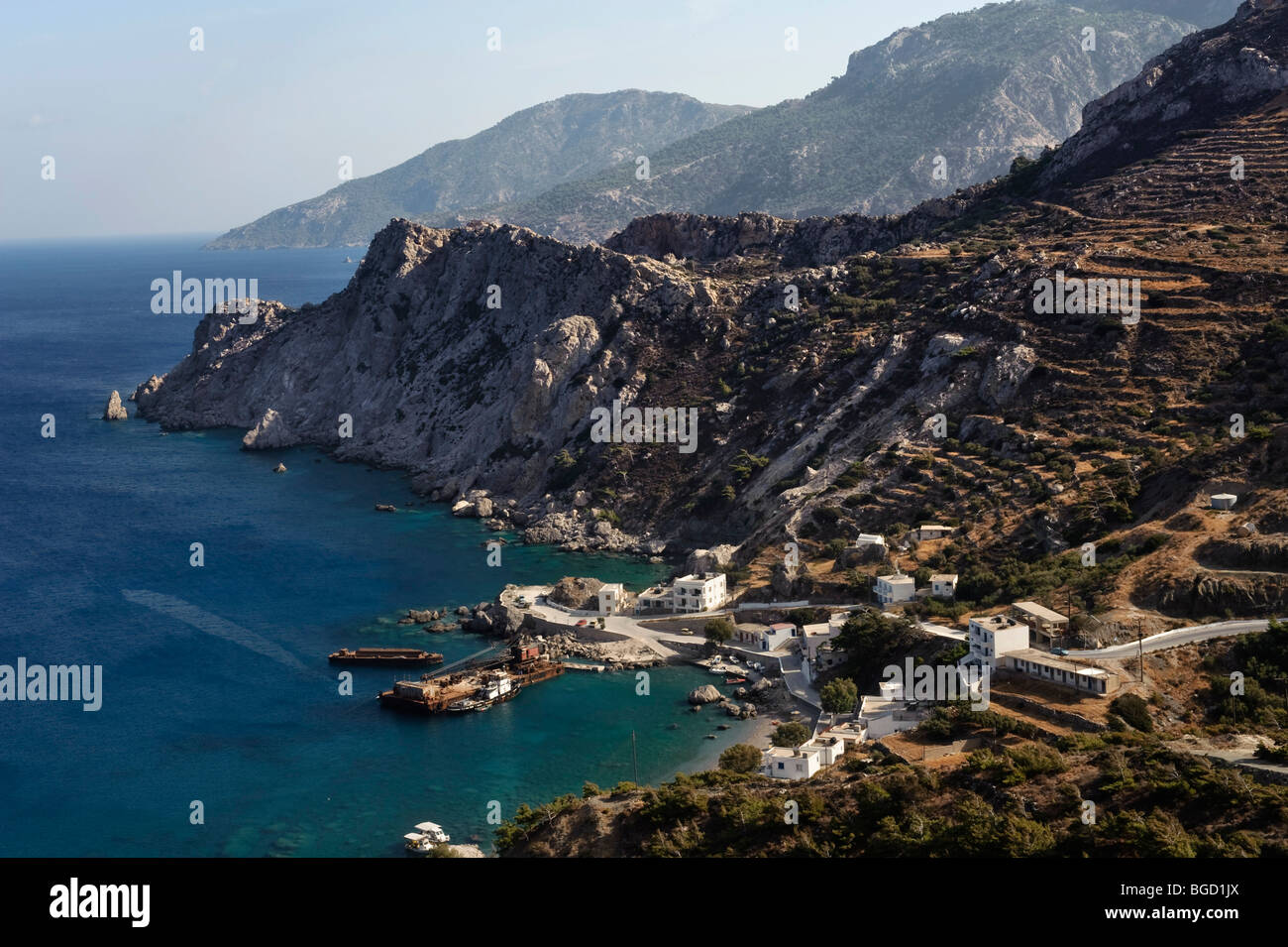 Photo of view of agios nikolaos and its harbor hi-res stock photography ...