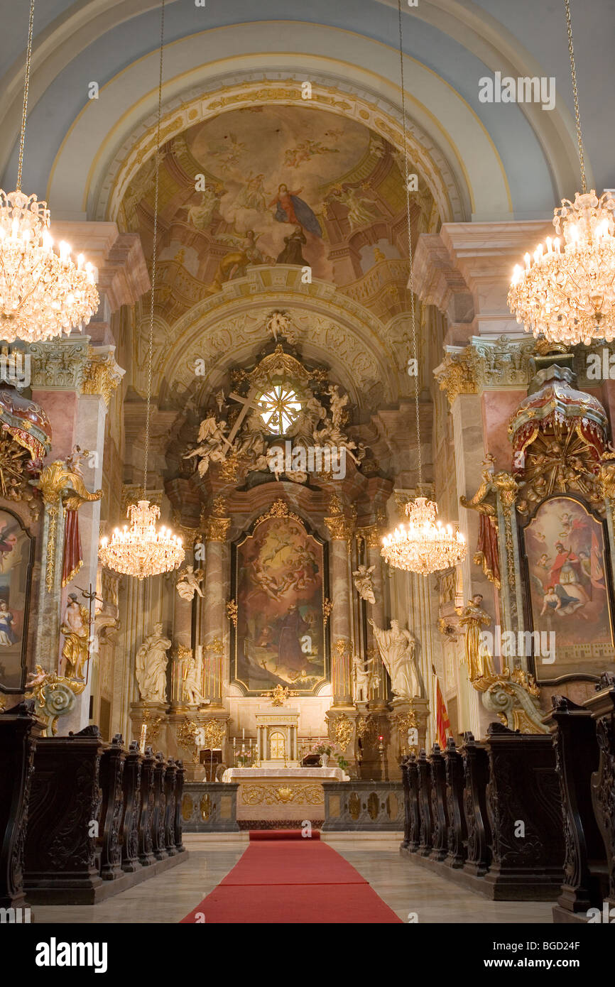 Interior of a catholic church Stock Photo - Alamy