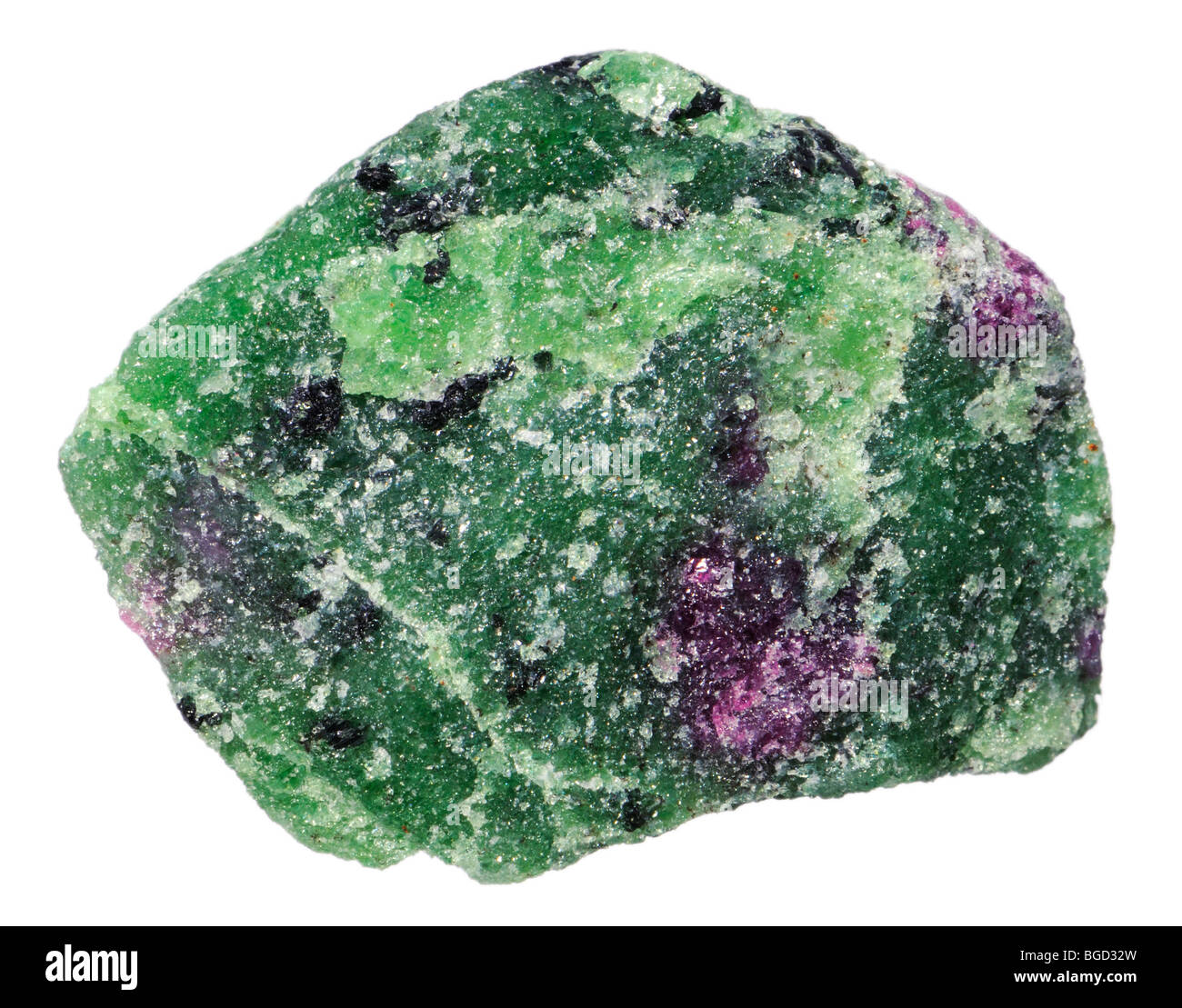 Anyolite - Green Zoisite with Ruby (from Tanzania Stock Photo - Alamy