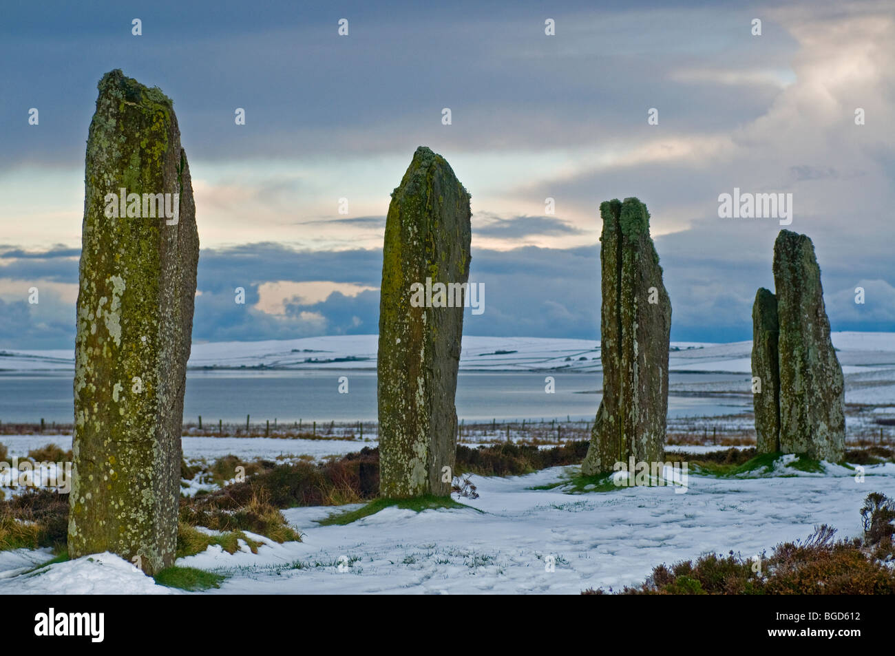 The Ring of Brodgar Steness Mainland Orkney Highland Region Scotland ...
