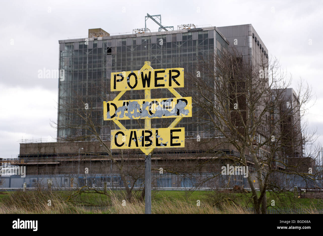 Bradwell nuclear power station which is closed and undergoing ...
