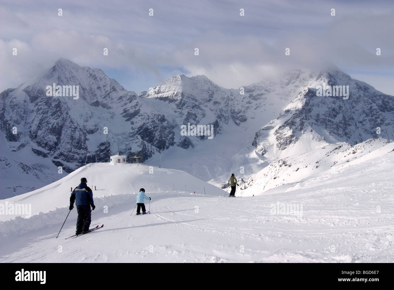 Skiing in Sulden, Italy Stock Photo - Alamy