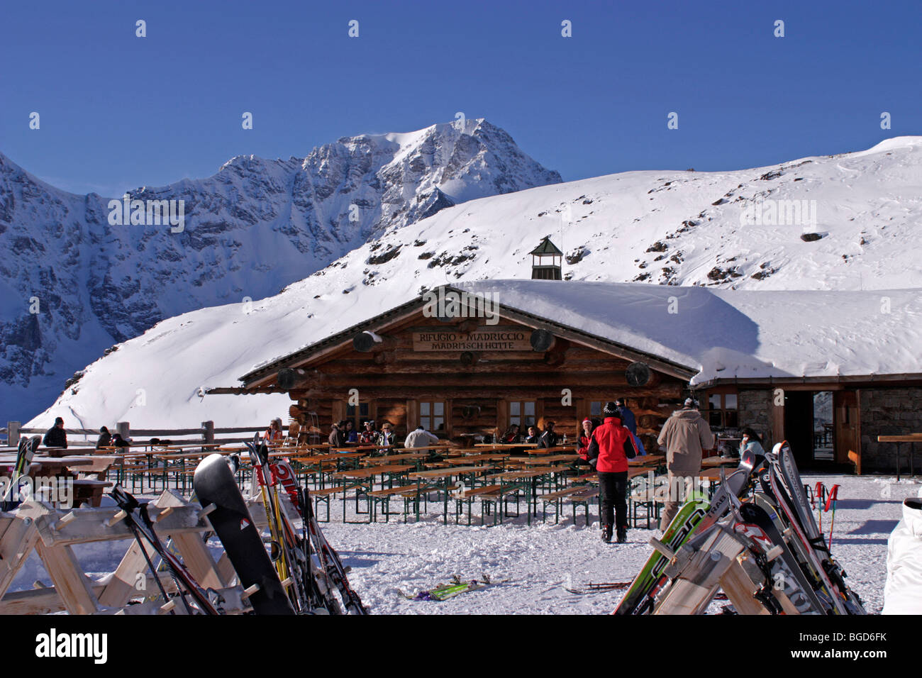 Madritsch hutte, Sulden, Italy Stock Photo - Alamy