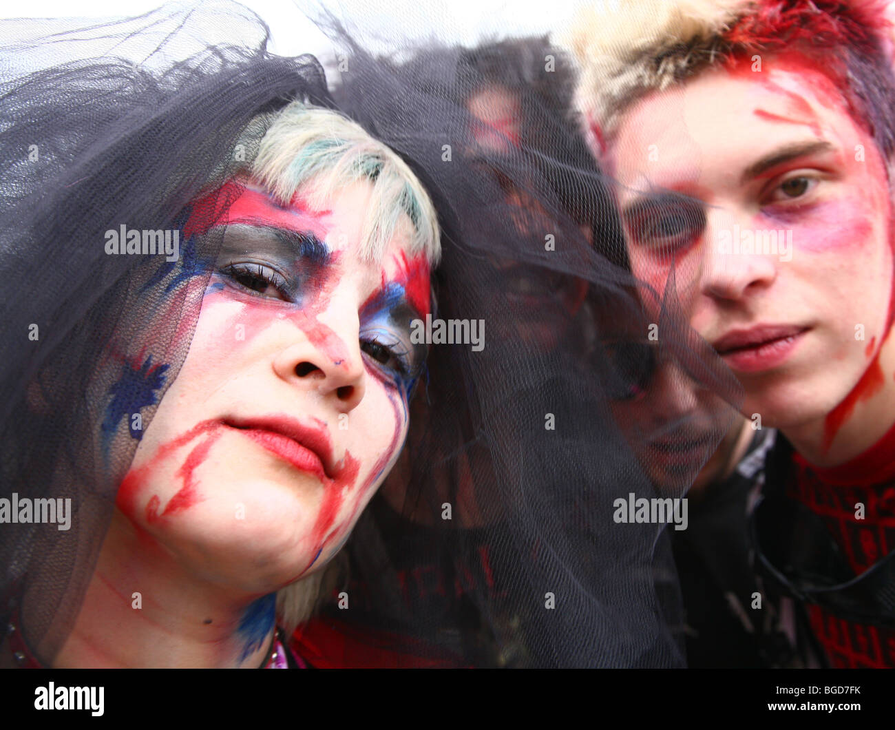 Zombie gathering in Buenos Aires Argentina in October 2009 Stock Photo ...