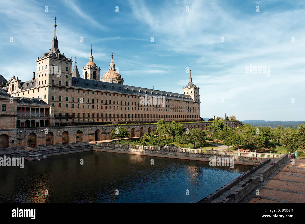 El Escorial in Madrid, Spain. UNESCO World Heritage Site Stock Photo ...