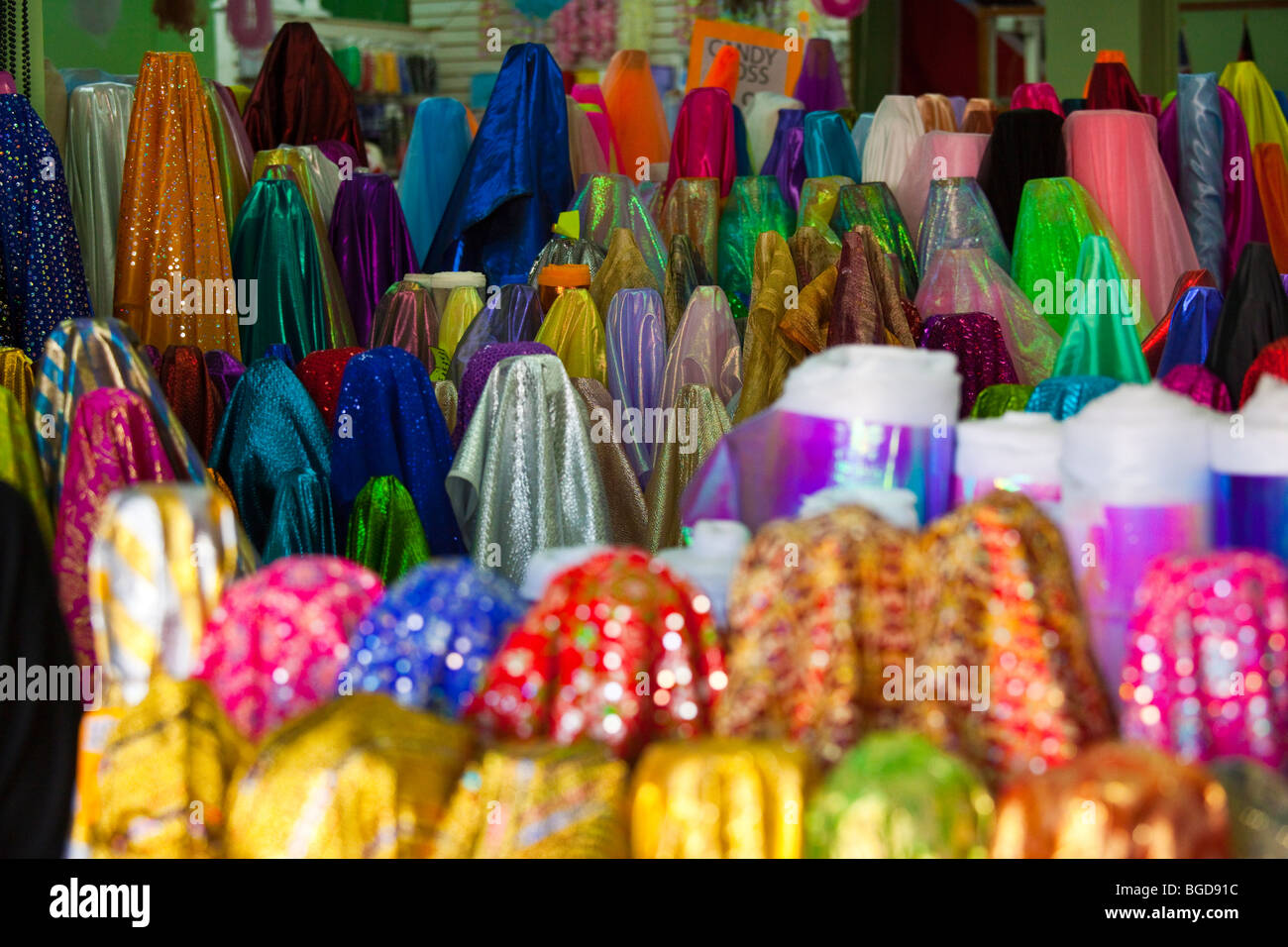 Material for Carnival celebration in Port of Spain Trinidad Stock Photo ...